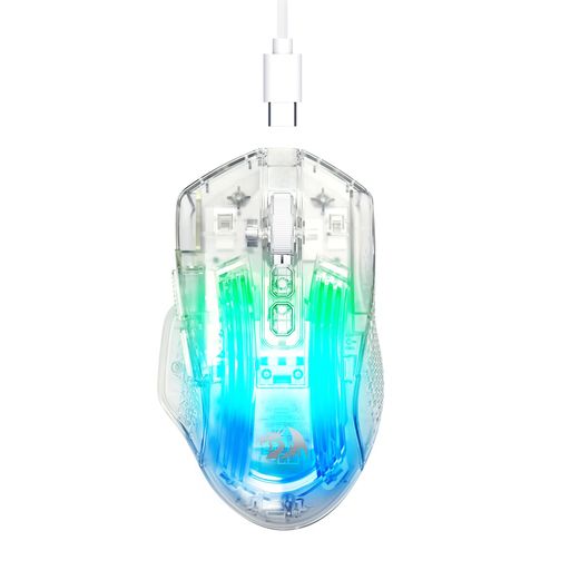 【未来感ある透明RGBデザインと安定グリップ】洗練された透明スケルトンケースと8種類のダイナミックなRGBバックライトで、デスクを未来感あふれるゲーミング空間に演出します。人間工学に基づいたグリップ設計により、長時間のプレイや素早い操作でも...