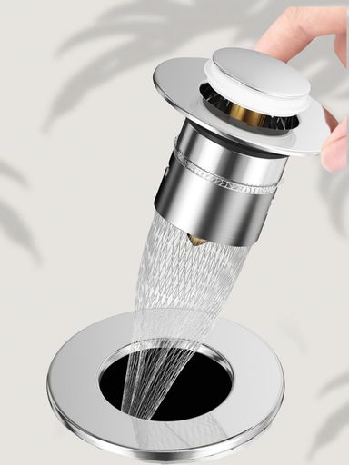 【2026進化型&amp;排水素早く】最新改良した洗面台用排水栓です。蓋部分は高品質ステンレス鋼製で錆にくい。ゴミ受けはネットを使用するのでお掃除はネットをさっと交換するだけ。ぬめり汚れを擦ったり、しつこくからまった毛を取る必要が無くてお掃...