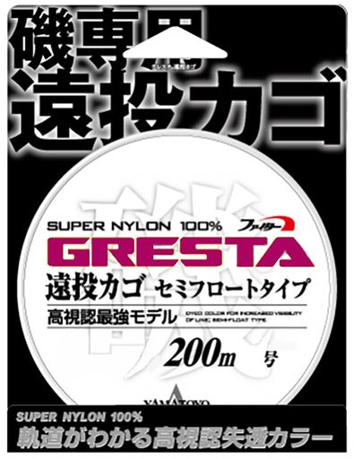 巻数: 200m 号数: 3号 素材: ナイロン (スーパーナイロン 100%) ラインカラー: ピンク (失透色タイプ) 特徴:「セミフロートタイプ」「遠投・カゴ・磯専用モデル」「表層二重加工(撥水効果)」「しなやかな糸質」「ハリ・コシを...