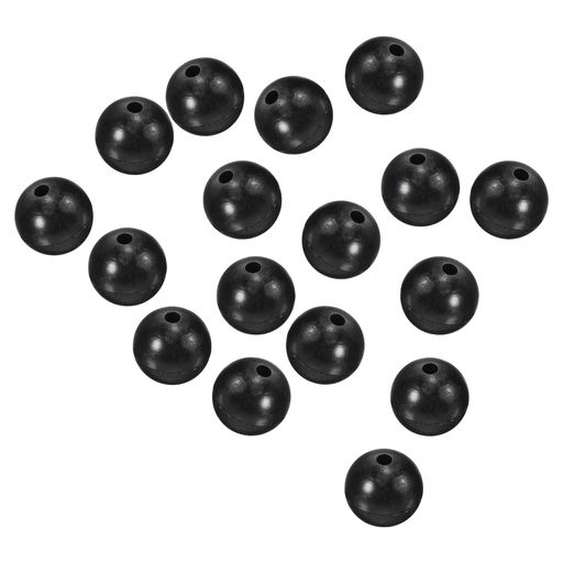 カラー: 黒; ビーズ 形状: ラウンド; 外径: 12mm / 0.47 インチ; 穴径: 2.5mm / 0.1 インチ; 内容物: 釣り ビーズ 100個 + 収納 ボックス 特徴: 1. 軽量 で 耐久性 の ある ソフト プラスチ...