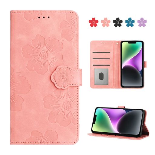 【適用いphone14手帳型ケース】:対応iphone14ケース手帳型ファッションのセンスを強調、シンプルと美しい桜パターンのデザインですが、高級感が溢れ。対応iPhone14手帳ケースハンドアカウントタイプのデザインは正確で、ボタンの位置...