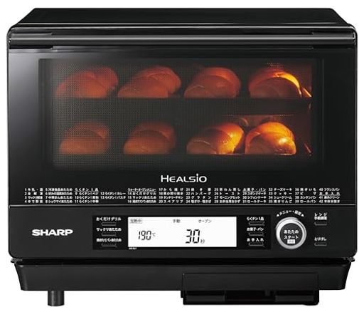 総庫内容量:30L(2段調理) オーブン・グリル加熱方式:過熱水蒸気(ヘルシオエンジン)、2段熱風コンベクション オーブン温度調節範囲:100~250°C、スチーム発酵(35・40・45°C)・発酵(30°C) レンジ出力:1,000W・6...