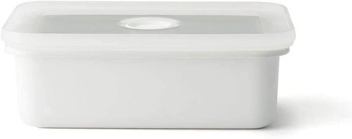 本体サイズ:W150xD100xH55mm 重量:0.26kg 容量:0.42L 富士ホーロータイ自社工場(タイ製) 耐冷温度:-20°C 電子レンジ使用:不可 オーブン調理:可能(フタを外す) 市販の200gのバターがぴったり収まるサイズ...