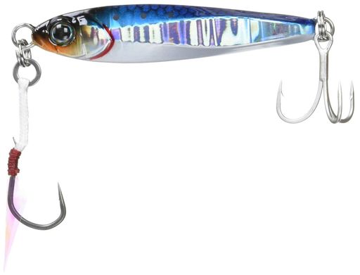 主な対応魚種:サゴシ サバ ハマチ タチウオ ヒラメ マゴチ 真鯛 マゴチ シーバス サイズ:62mm / 重量:30g カラー:イワシ/マグマウェーブホロ