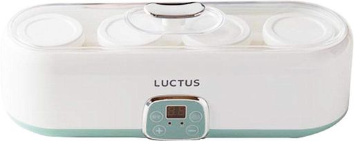 本体サイズ:約35x12x13.2cm 材質:PP・PC・ガラス・ABS 原産国:中国 セット内容:本体x1・ふたx1・ガラス容器(各ふた付)x4・レシピ本 消費電力:13W コード長さ:0.8m