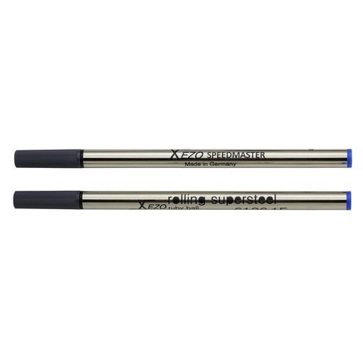 XEZO SPEEDMASTERローラーボールペン替芯2本。 ブルー。 ドイツ製。 細字。 筆記ポイントは0.5~0.6MM。 ブルーインク。 細字。 2個入り。