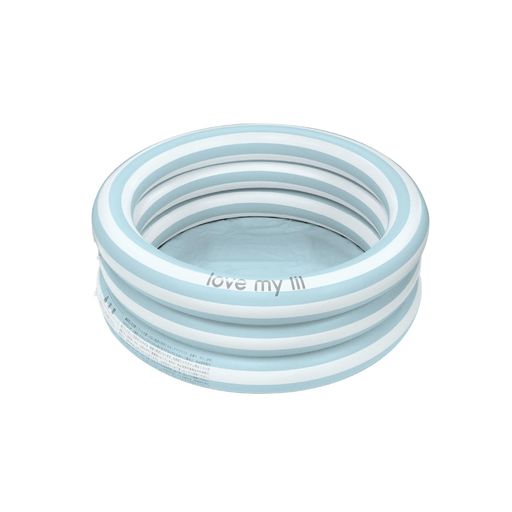 くすみカラーのストライプデザインが可愛い丸型プールです。 水抜き栓つきで排水カンタン。 底にはクッション入り。 70サイズ、90サイズの2サイズからお選びいただけます。どちらも1才以上のお子様が対象です。 ※●水上では絶対に使用しないでくだ...