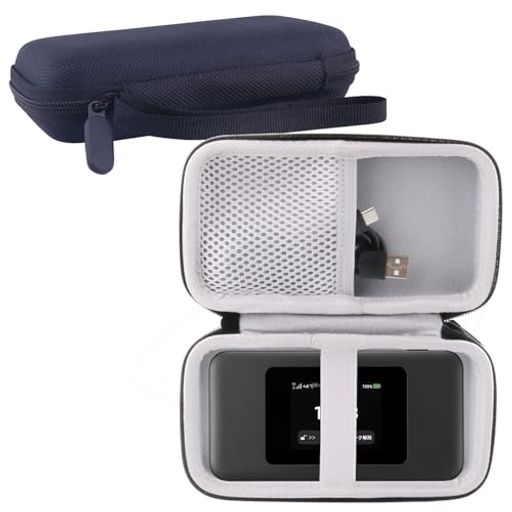 WERJIA 収納ケース互換の Speed Wi-Fi DOCK 5G 01/プレミアムチャージWiFi] (100GB/365日付)/Galaxy Mobile Wi-Fi SCR01モバイルルーター ケース 材質:耐久性のある高級ハード...