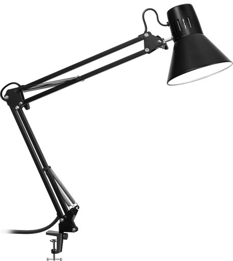 屋内照明 【深型シェードで“眩しさゼロ”】独自の深型シェード設計により、電球の光源が直接見えにくく、目に優しい柔らかな光を実現。長時間のデスク作業や読書でも疲れにくい快適な照明環境を提供します。 【角度自在のアーム構造】上下・前後など多方向...