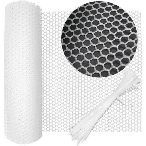 【耐久性の防護ネット】品質良いPEプラスチックで作られた保護ネット、日光に強く、耐久性・耐摩耗性・腐食防止に優れて、長時間使用しても色あせや剥がれがありません。高品質の丈夫な織物、引っ張り防止、引き裂き防止を使用して、手を傷つけにくい、取り...