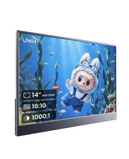 【超薄型・超軽量・狭額縁デザイン】このモバイルディスプレイは重量わずか400g、最も薄い部分はたった5mm。超薄設計を採用し、狭額縁が画面占有率を高めることで、通勤時のオフィスワークも出張先でのクリエイティブ作業も、バッグに楽々収納できて場...