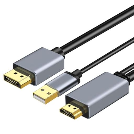 【最新の接続ソリューション】HDMIソースからDisplayPortモニター/ディスプレイへのソリューションは、HDMIポートを備えたコンピューター、またはその他のデバイスを、DisplayPortポートを備えたモニター、HDTV、またはそ...