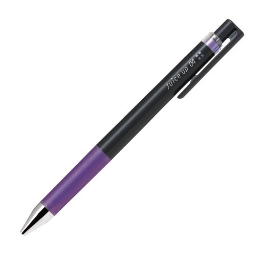 【仕様】新感覚の濃くなめらかな書き味が生み出すワンランクアップの激細ノック式顔料ゲルインキボールペン 【軸さや】樹脂+ラバー 【インキ色】バイオレット 【サイズ】最大径φ10.5x全長143mm/本 【入数】5本