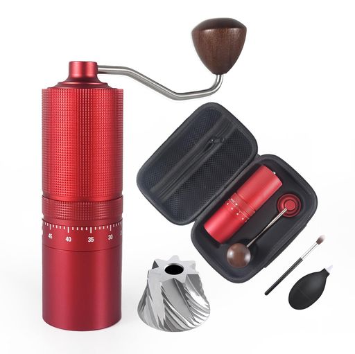 グラインド 【商品情報】ブランド:OneBean品名:無限N2手挽きコーヒーミル臼:7軸の420ステンレス容量:約20g-25g付き物:収納バッグ、ブラシ、エアーブロア 【粗さ調節機能】外部の目盛りの調節が可能で簡単に粒度を変えられるのも本...