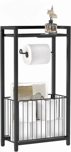 【高品質素材】この自立型トイレットペーパーホルダーは、高品質の金属にブラックコーティングを施し、錆びや傷に強く、長期間の使用に耐える耐久性を備えています。色褪せや変形もありません。また、湿らせた布で簡単に拭き取り、自然乾燥させることができま...