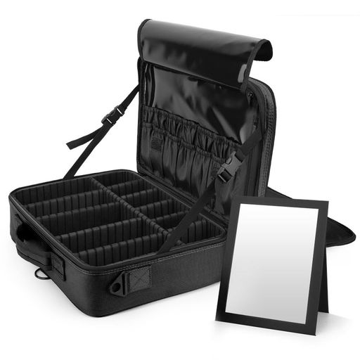 【高品質な素材】スポンジのクッションが入っているので、緩衝性が優れた、化粧品をよく保護できます。40*29*14CM大容量サイズで機能的収納に。 【仕切り付】ボックスの中のEVAスポンジ仕切り板は必要によって好きに並べます。仕切りや引き出し...