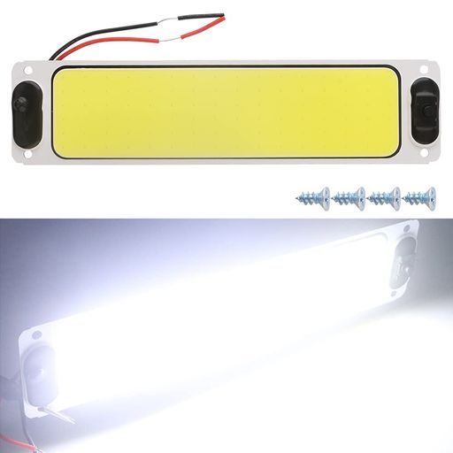 【極薄設計】厚さは1.5mm極薄デザインで、狭いところにも取付可能です。IP65防水・防塵、高輝度COBチップを搭載、省エネと明るさを実現した1本ライトです。 【耐久性能】航空用アルミニウム合金を採用して、放熱効果が抜群で、ledの使用寿命...