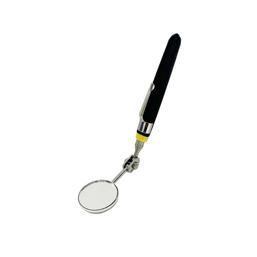 用途:狭所での確認作業等に 仕様:伸縮式 伸縮:全長約170~約485mm 点検鏡サイズ:約32mm 注意:電気に触れる恐れのある場所では使用しないでください。