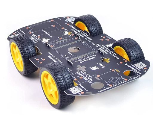 【教育用キット】コントローラーを使ってプログラミング、電子機器の組み立て、ロボット工学の知識を体験できる初心者向けの教育キットです。 【強力素材】強力なPCB素材で作られたロボットカーシャーシキット、サイズ:256*150*2mm、最大積載...