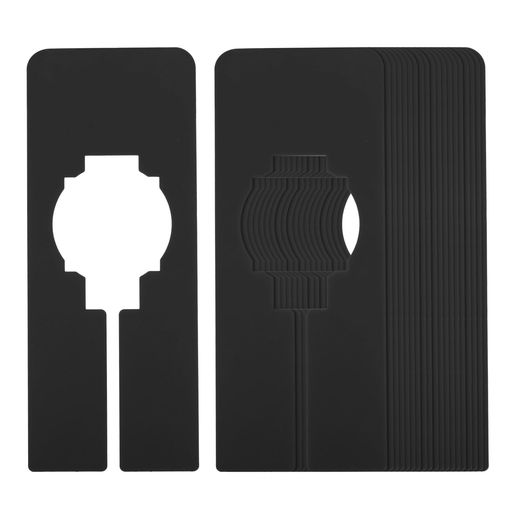 カラー:黒;素材:プラスチック;厚さ:2mm;内径:35mm;全体サイズ:12.7x5.1cm(縦x横);パッケージ内容:クローゼット仕切り板20個 特徴:頑丈なプラスチック素材で、軽量で持ち運びに便利で、壊れにくいです。スロットが付いてお...