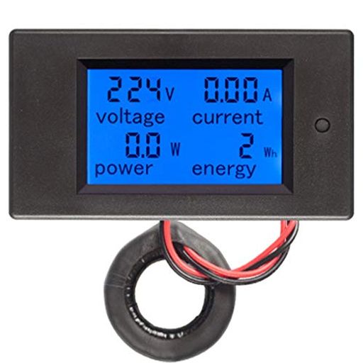 電圧テスト範囲:単相80〜260VAC電源、50/60HZ;現在のテスト範囲:0〜100A;CTの内径:15mm/0.6''。 メーターは有効電力(実電力)のみを測定できます。皮相電力は表示されません。DC-ACインバーターからの電力を測定...