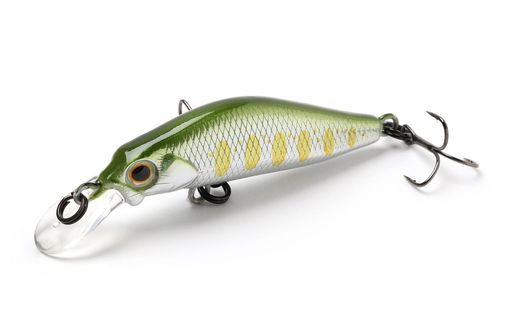 主な対応魚種:シーバス トラウト タイプ:シンキング サイズ:50mm/重量:5g カラー:アユヤマメ LAY フック:#12
