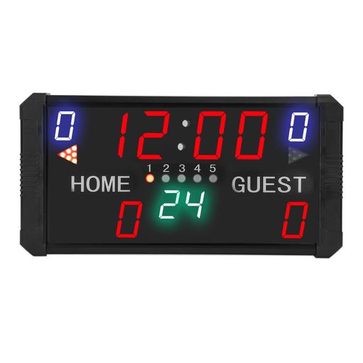 ご注意:電子版図解説明書がホームページの「商品ガイドとドキュメント」でご確認ください。【競技に適した複数の機能】ファウルの数・ゲーム時間・ホームチームとアウェイチーム・ラウンド数・スコアまたはバスケットボール14S/24Sディスプレイ、各種...