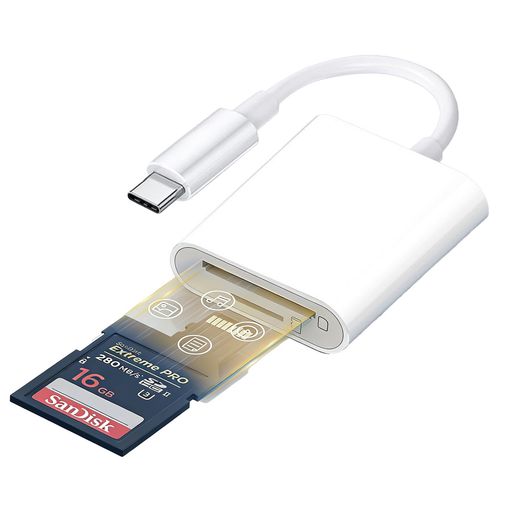【iPhone17対応 SD/TFカードリーダー】本製品はUSB Type-Cコネクタを搭載したSD/TFカード スマホ転送用Type-C アダプターです。このメモリーカードリーダーはMacBookだけでなく、iPhone17/iPhone...