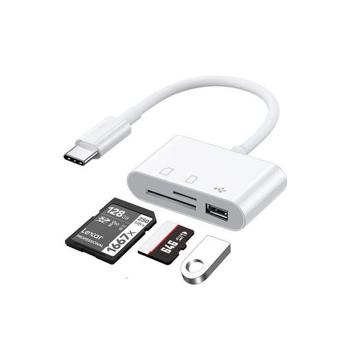 【トリプル】:Type-C入力口、USBインタフェース、デュアルカードスロット(SD+TF)を一体化し、1つの設備で外付けUSBディスク、読み取りカメラSDカード、携帯電話TFカードの全シーンの需要を満たすことができる。 【プラグアンドプレ...