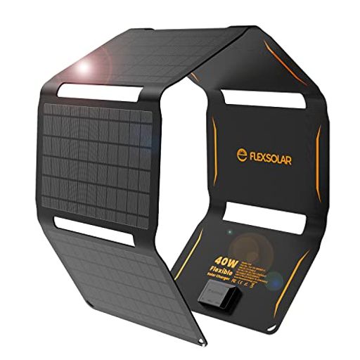 【ソーラーパネル充電器】1*QC3.0USB-A(最大18W)/1*PD2.0USB-C(最大18w)(5v-3A/9V-2A/12V-1.5A)/19VDC(5.5*2.1mm)(最大40W)の内蔵出力で、スマホ(AndroidとPhon...