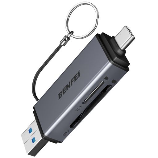 ✅【デュアルスロット高速読み書き】SD&amp;Micro SDカード対応のUSB Type-C/A両用リーダー。USB3.0/2.0/Type-C(Thunderbolt3)ポートで最大104MB/sの超高速転送。 ✅【最新デバイスに最適...