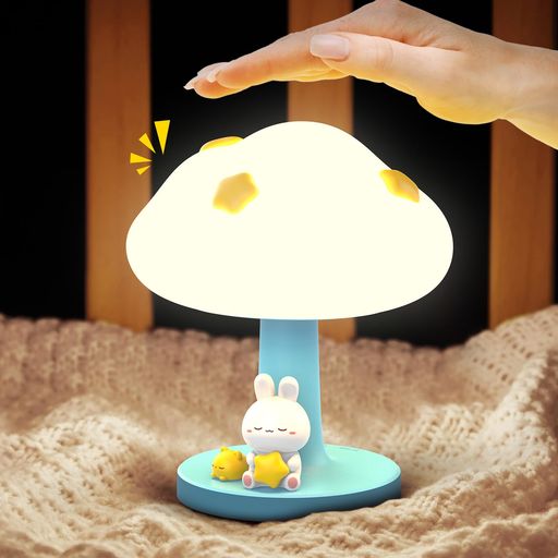 リラックスして睡眠を助け、明るさを調整可能、タイマー機能、タッチセンサーで簡単に操作できます。 【安全使用に重視の雲ナイトライト】光りながら立つ、暗い夜の中からみなを守る月のうさぎにデザインしたナイトライトです。見た目が可愛く、面白いだけで...