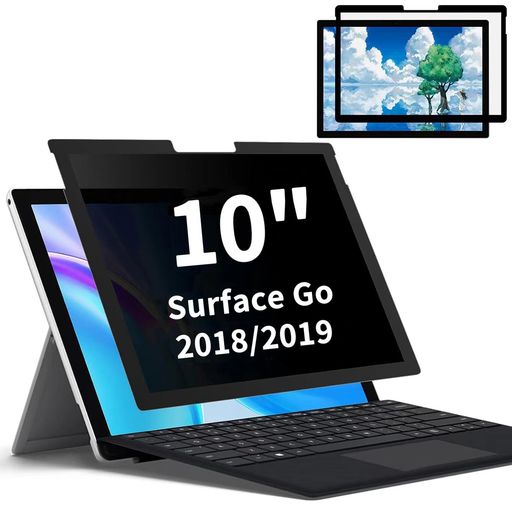 ⭐対応機種:SurfaceGo(2018年/2019年)10インチ 【粘着式・着脱簡単】粘着式タイプです、取り付けかんたんです、何度でも着脱できる新素材を採用し、着脱できます。汚れた場合、直接水で洗うことも可能ですので、長時間清潔に保てます...