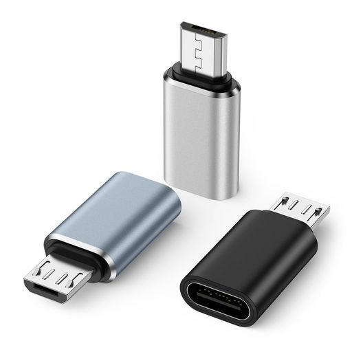 古いAndroid端末をUSB-Cケーブルで充電 ❤【Micro USB オス右向き矢印Type C メス変換】USB Type Cケーブルしかない場合、本製品を使用して、Micro USB機種のスマホやタブレットに高速充電とデータ転送など...