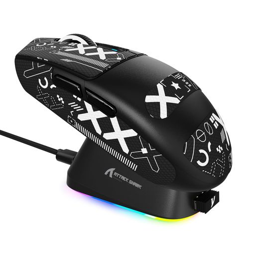 技適認証番号:219-259178 ✅【500mAhx充電ドック 80時間連続プレイ可能】500mAh大容量バッテリーとマグネット充電スタンドの組み合わせ。空いているときは、充電式マウスを充電スタンドに置くだけで、常に十分な電力を確保でき、...