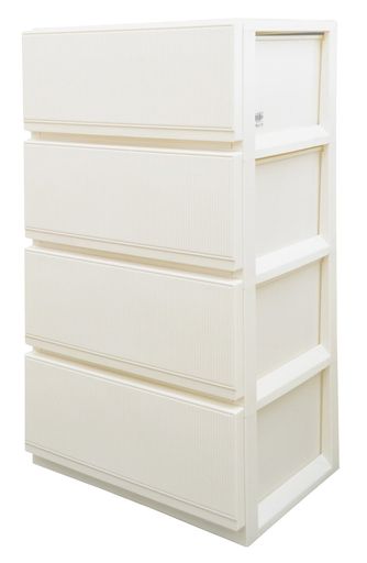 サイズ:(約)幅65x奥行45x高さ112cm※高さは簡易キャスター含む 重量:9kg 材質:本体・簡易キャスター/ポリプロピレン補強板/アルミ 引出容量:約54L 簡易キャスター付き 引出しストッパー付き