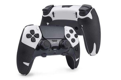 【 グリップ力を進化 &amp; 全面保護 】PS5 コントローラー 専用の滑り止めグリップです。0.5mm極薄材料を採用しており、コントローラーの感触を失うことなく卓越したグリップが得られます。グリップ力を大幅に強化し、乾燥肌でも吸い付く...