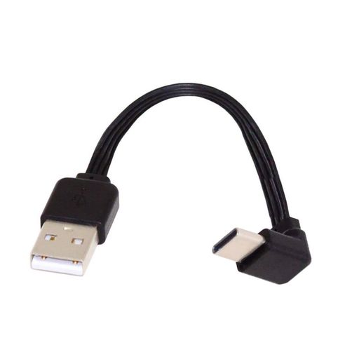 USB2.0Type-Aオス右向き矢印USB-CタイプCオス90度角度データフラットスリムFPCケーブルFPV&amp;ディスク&amp;電話用13cm このケーブルを使用すると、USB接続でデバイスを接続できます。FPV&amp;ディスク...