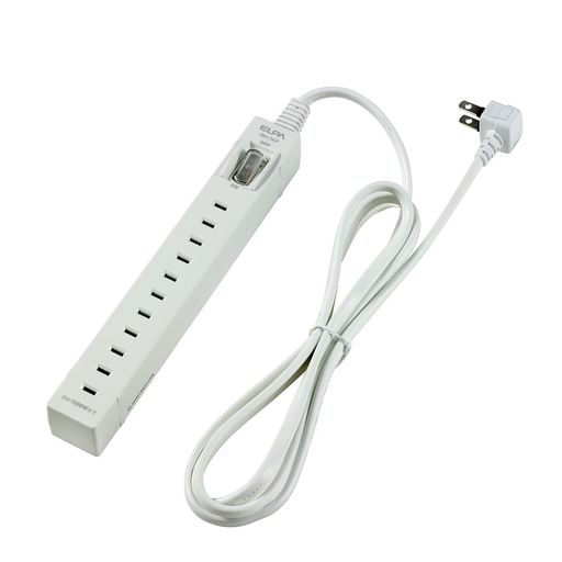 定格:AC125V 15A 合計:1500Wまで 使用温度範囲:-10°C~40°C コード長:1.5m 口数:5個口