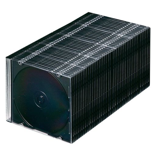 薄さ約5mmと従来のCDケースの約半分なので省スペースにCDを収納できます。 100%バージンPS樹脂材を使用しており臭いが少なく耐久性も高い高品質なプラケースです。 DVD、CDはもちろんブルーレイメディアの保管にも最適です。