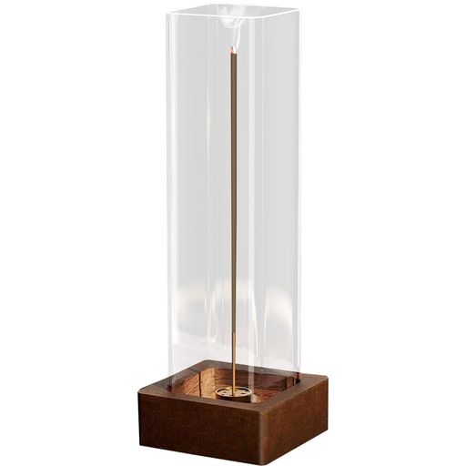 【仕様】:お香立て1個入り、サイズは21x8x8 cm。 【製品マテリアル】:この線香立ては良質な木材、真鍮、耐熱ガラスで作られ、全体のデザインは簡潔で精緻で、美しく上品である。 【防飛灰設計】:この線香立ては直挿式設計を採用し、線香が燃焼...