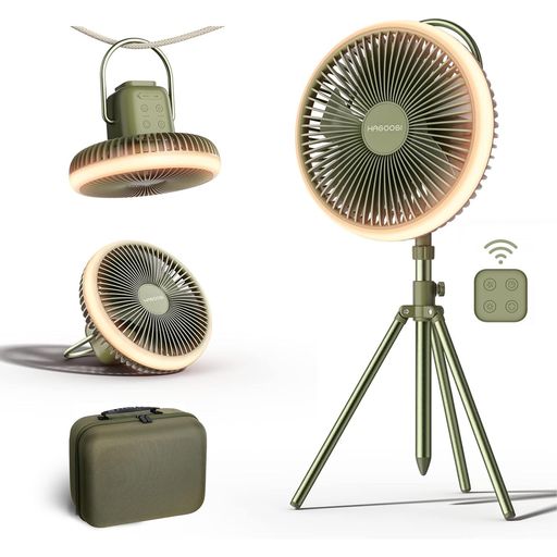 ✅【独自の新開発の“カモメ”羽根・素晴らしいキャンプを】HAGOOGI超人気の【多機能キャンプ扇風機アップグレードモデル】は今夏日本に輝き放つ登場!革命的な進化をもたらし、伝統的な制約を打破し、アウトドア扇風機に、カモメの羽に着想を得た独自...