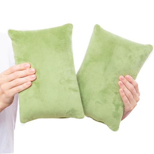 【ミニクッション2個セット】 約28x18CMのコンパクトサイズ。ウレタンチップ素材を採用し、やさしく体にフィットします。ご自宅用やオフィス用など、さまざまなシーンで使いやすい2個セットです。 【ファスナー付きカバー】 カバーは取り外し可能...