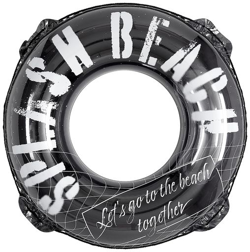 対象年齢:15歳以上 サイズ:110cm ロープ付き かんたん空気栓装着商品 膨らんだ状態の浮輪の内周が約140~145センチとかなり大きめな浮輪です。大人1人がゆったりと入れる大きさです