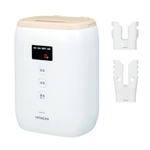 V字型「ふとん乾燥アタッチメント」で、すみずみに温風を広げます オールインワン収納ですっきり清潔 3つの操作ボタンでラクラク操作 雨の日や花粉の季節の部屋干しに最適 湿ったくつも、温風・送風乾燥