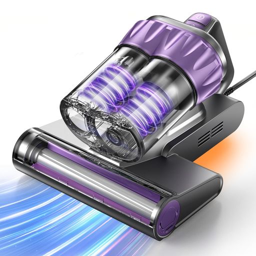 「UVライトでダニ・細菌を除去&amp;自動ON/OFF安全設計」254nmのUV-Cライトで寝具に潜むダニや細菌の細胞組織を破壊・除菌し、寝具に置くと自動点灯、持ち上げると自動消灯する安心設計で、清潔で快適な睡眠環境を整えます。 「分速4...
