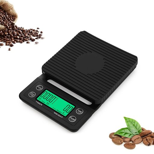 【0.1g高精度計量】高精度センサー搭載で0.1g単位の正確な計量が可能(測定範囲0.3~3kg)。粉量や抽出量の微調整に最適。単位切替(g/ml/oz/lb)機能で、再現性の高いコーヒー作りをサポート。 【計時機能】このコーヒースケールは...