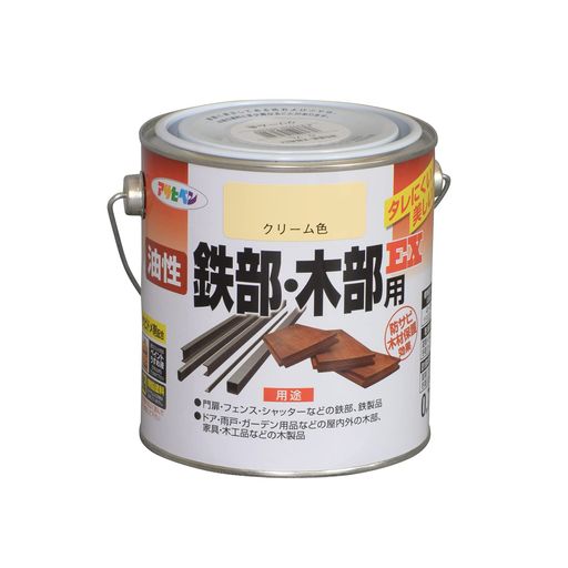 外装 タレにくいので大変塗りやすく、きれいに仕上がります。 サビドメ剤を配合していますので、サビの発生を防ぎます。 日光や雨に強く、美しいツヤのある合成樹脂調合ペイントです。 消防法上の非危険物(指定可燃物) 用途:(屋内外区分:屋内外用)...