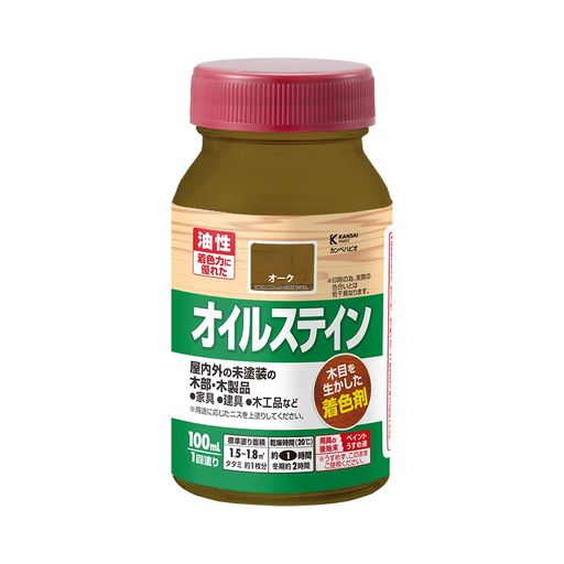 【乾燥・塗重時間】【20°C】乾燥時間:約 1 時間 塗重時間:約 4 時間以上 【冬期】乾燥時間:約 2 時間 塗重時間:約 8 時間以上 【塗り面積(2回塗り)】100ml:平方メートル:約 1.5 ~ 1.8 m2 タタミの広さ:約 ...