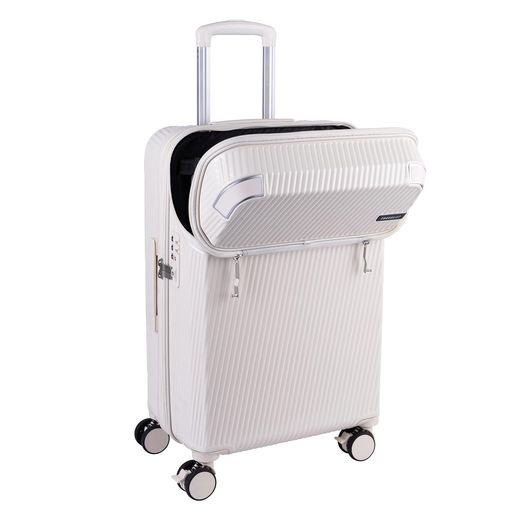 ✅トップオープン機能 本体を開けずに上部のファスナーを開いて、荷物の出し入れが可能です。 中のファスナーの開閉により、本体内部の荷物も取り出し可能です。 ✅車輪ストッパー 簡単操作でスーツケースのキャスターをしっかりと固定。 ✅50mm拡張...